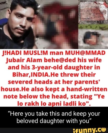 'HADI MUSLIM man Jubair Alam his wife and his 3-year-old daughter in ...