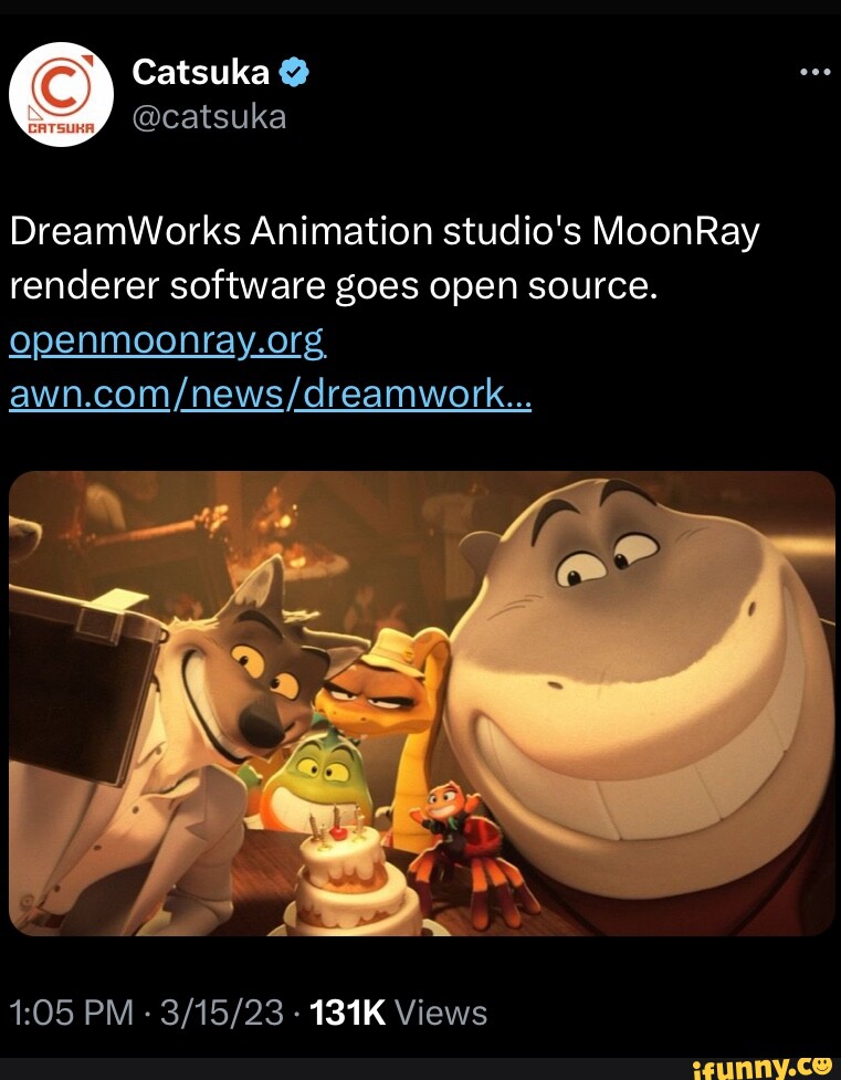 Catsuka @catsuka DreamWorks Animation studio's MoonRay renderer ...