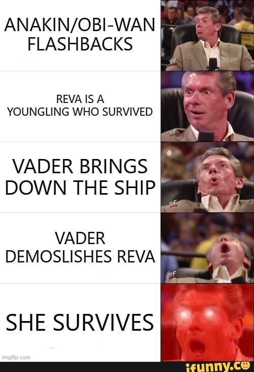 FLASHBACKS REVA IS A YOUNGLING WHO SURVIVED VADER BRINGS DOWN THE SHIP ...