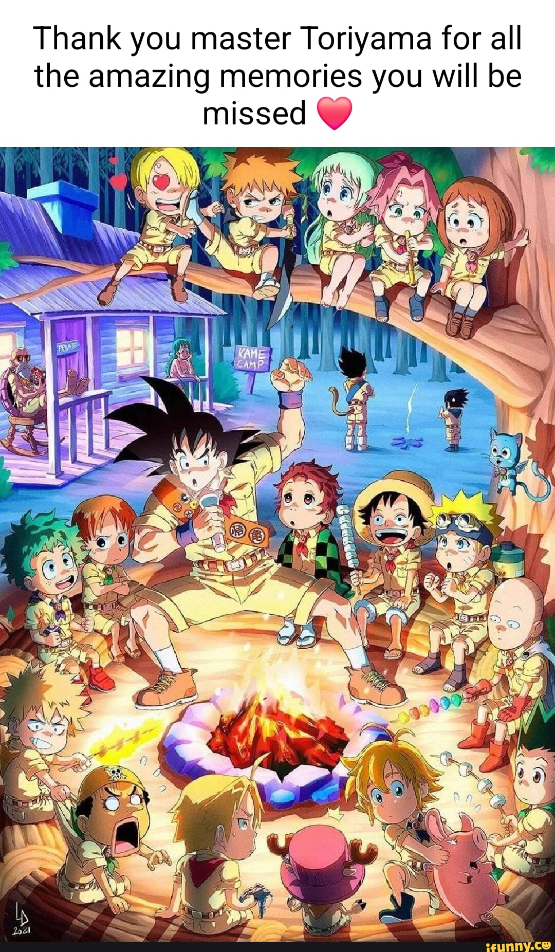 Thank you master Toriyama for all the amazing memories you will be ...