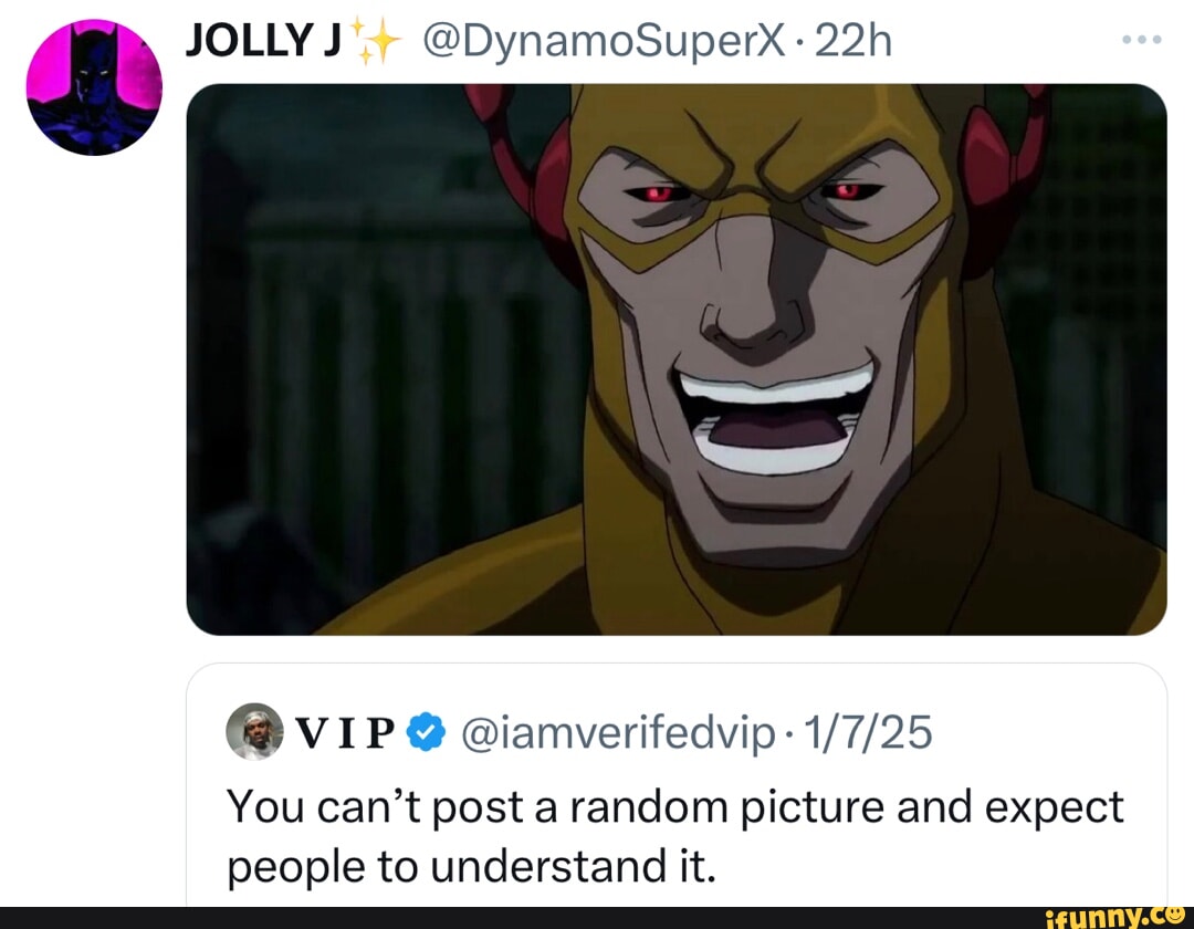 JOLLY J*+ @DynamoSuperX @ VIP @iamverifedvip You can't post a random ...