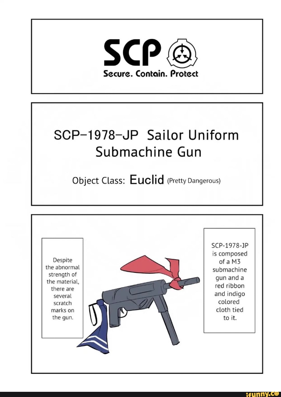 Secure. Contain. Protect SCP-1978-JP Sailor Uniform Submachine Gun Object Class: Euclid (Pretty ...