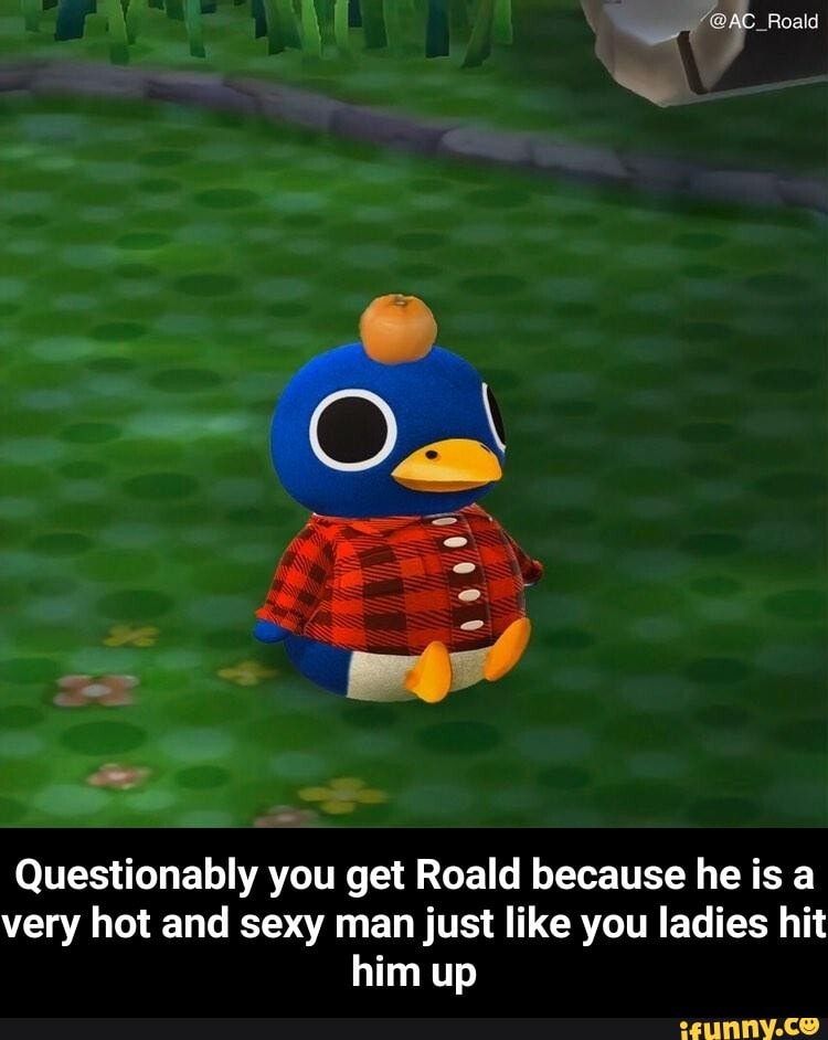 Questionably you get Roald because he is a very hot and sexy man just ...