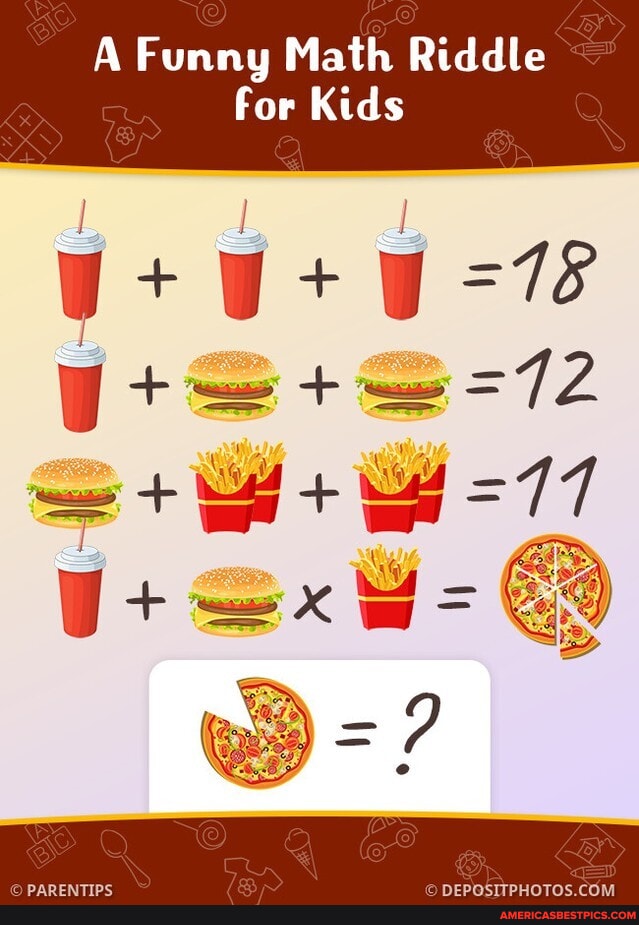 A funny math riddle for kids. - A Funny Math Riddle for Kids PARENTIPS ...