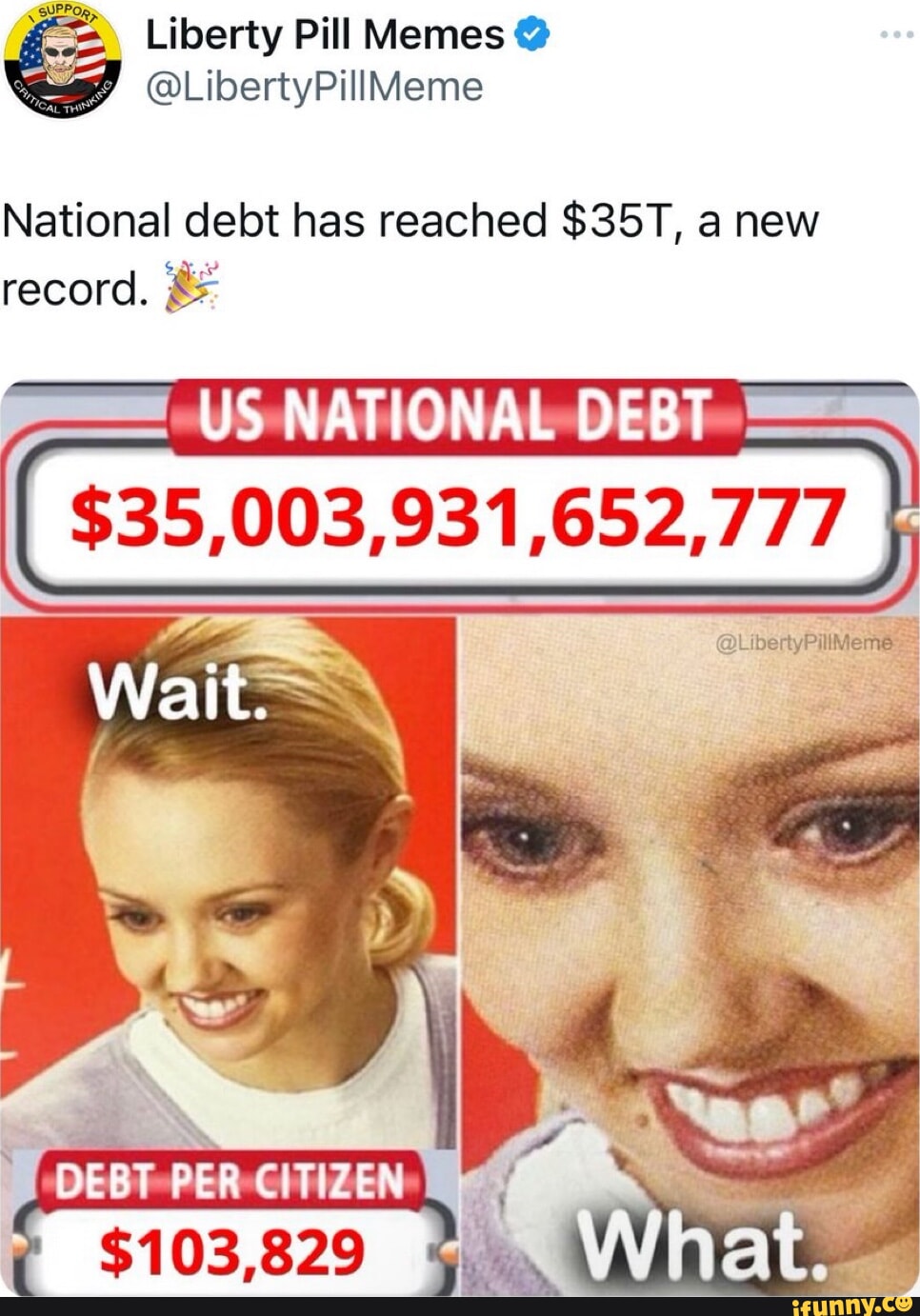 National debt has reached S35T, new record. S& US NATIONAL DEBT I ...