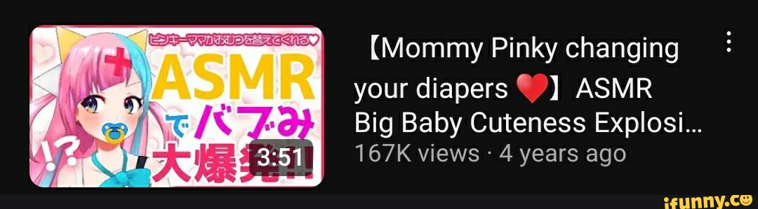 {Mommy Pinky changing your diapers ASMR Big Baby Cuteness Explosi ...