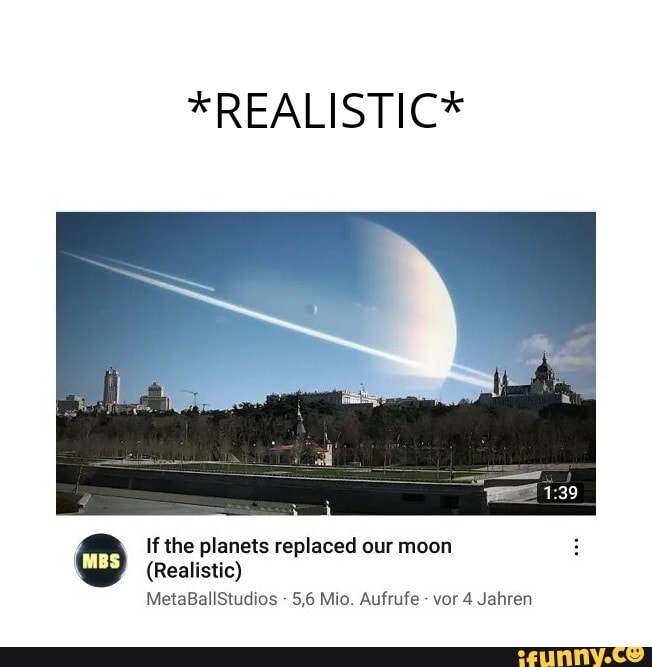 *REALISTIC* If the planets replaced our moon (Realistic ...