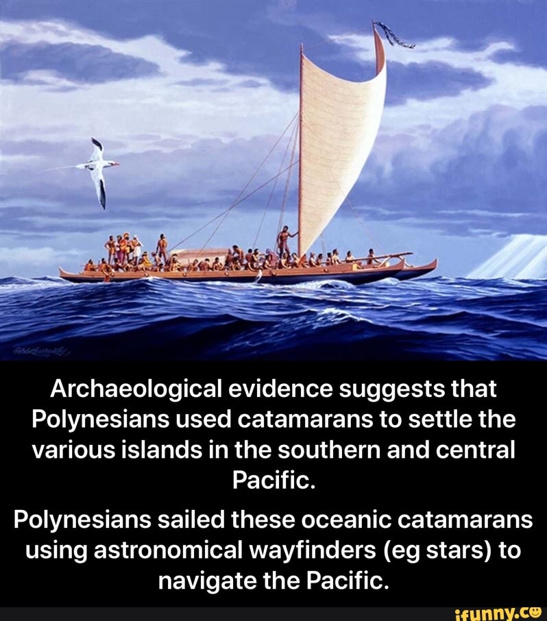 Archaeological evidence suggests that Polynesians used catamarans to ...