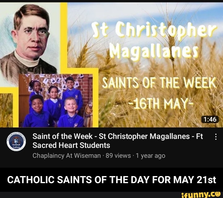 Christopher Magallanes Saint of the Week - St Christopher Magallanes Ft ...