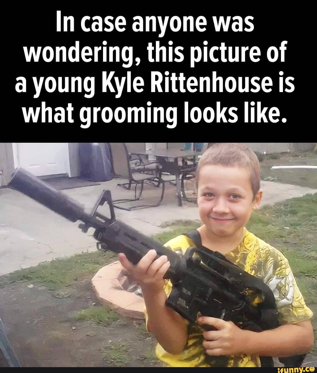 In case anyone was wondering, this picture of a young Kyle Rittenhouse ...
