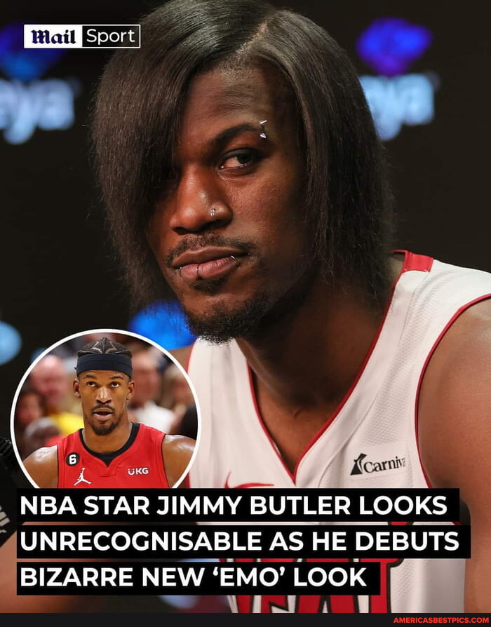 [Sport NBA STAR JIMMY BUTLER LOOKS I UNRECOGNISABLE AS HE DEBUTS BIZARRE NEW 'EMO' LOOK ...