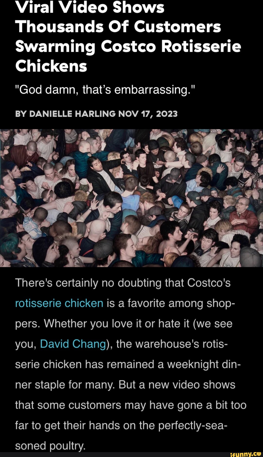 Viral Video Shows Thousands Of Customers Swarming Costco Rotisserie ...
