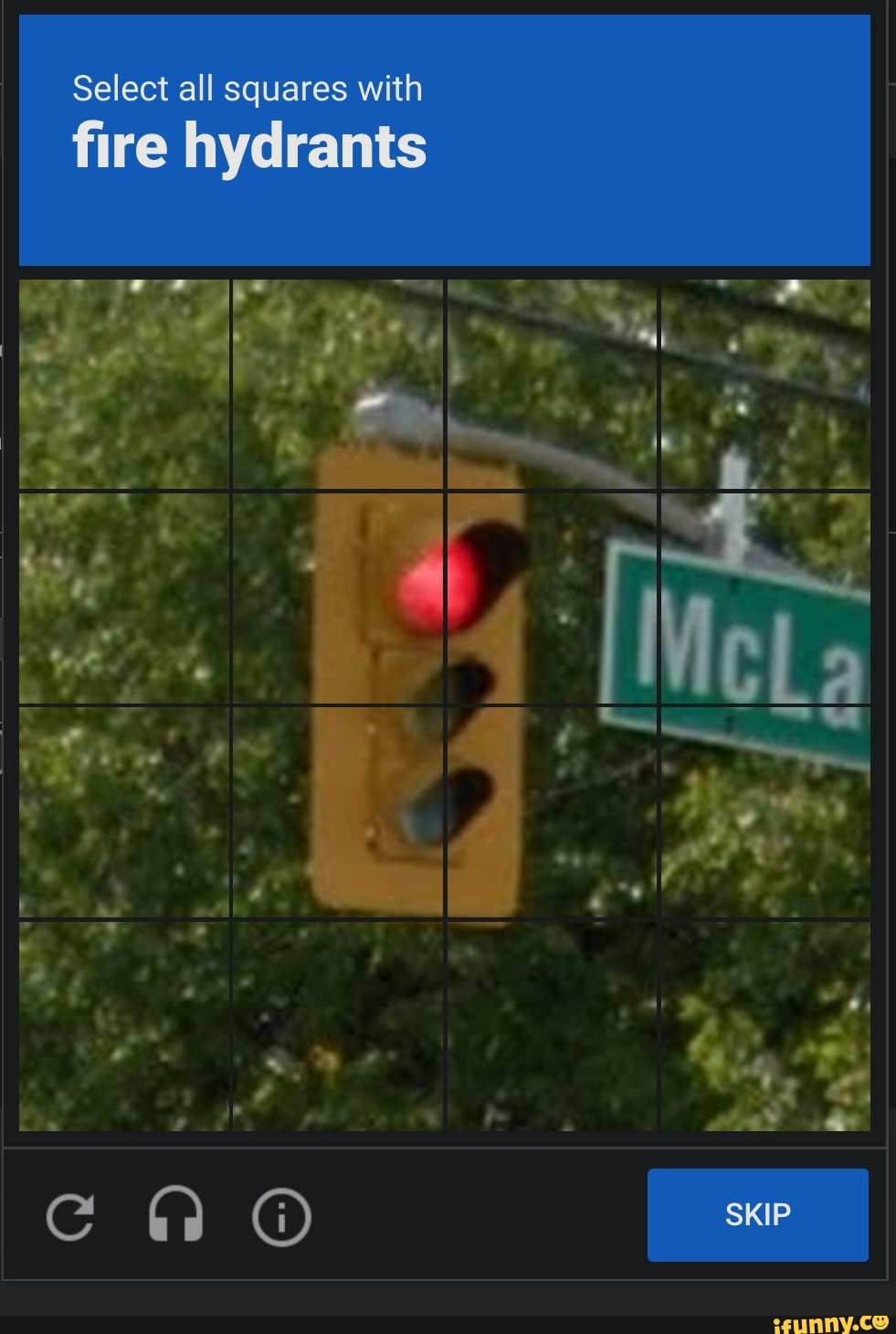 Select all squares with fire hydrants SKIP - iFunny