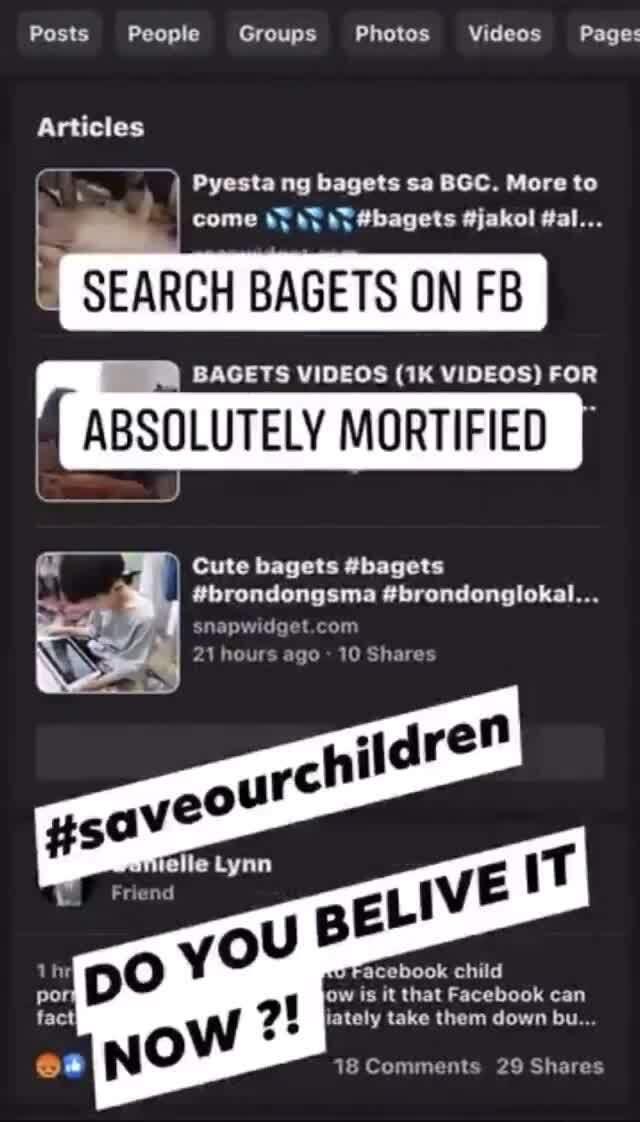 Posts People Groups Photos Videos Pages Articles Pyesta ng bagets sa ...