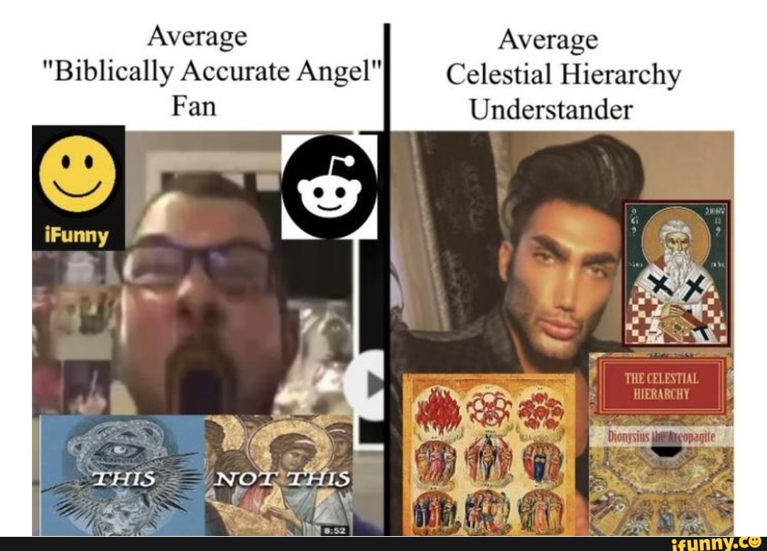 Average Average "Biblically Accurate Angel" Celestial Hierarchy Fan ...