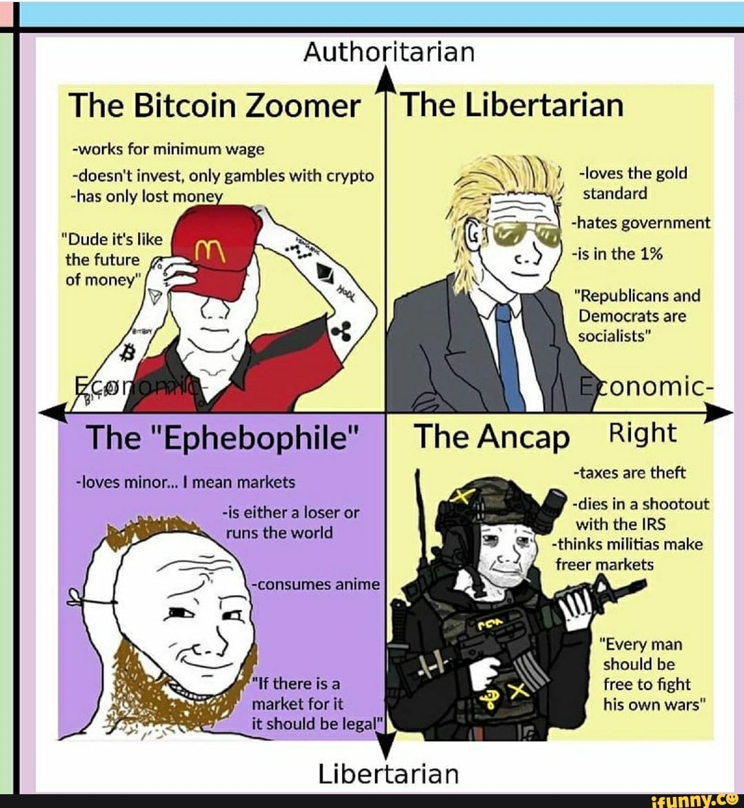 Authoritarian The Bitcoin Zoomer -works for minimum wage The ...
