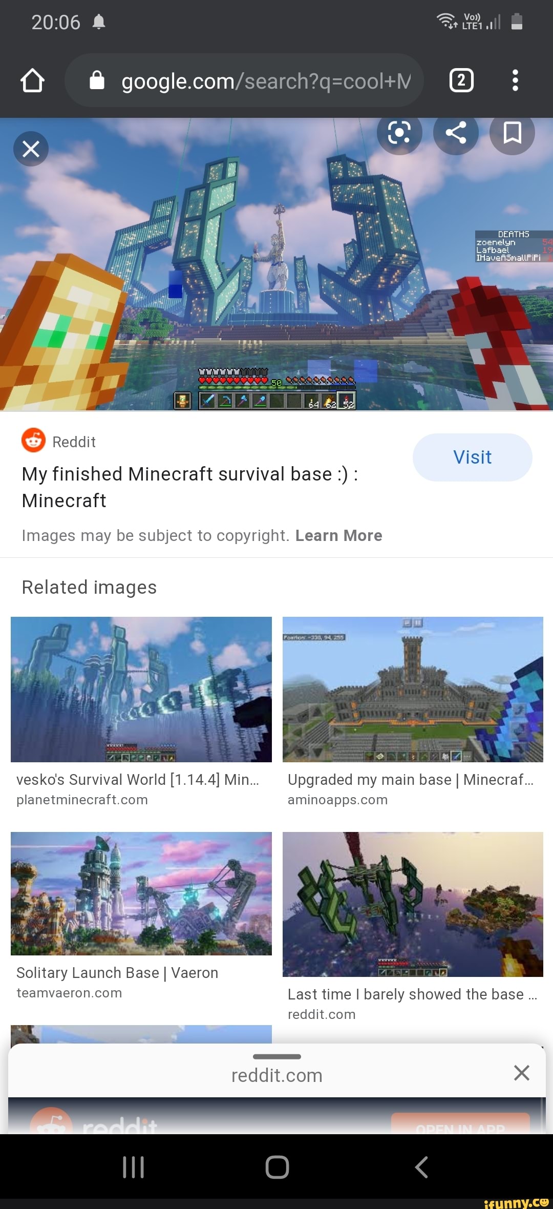 All Lafbael My finished Minecraft survival base : Minecraft Images may ...