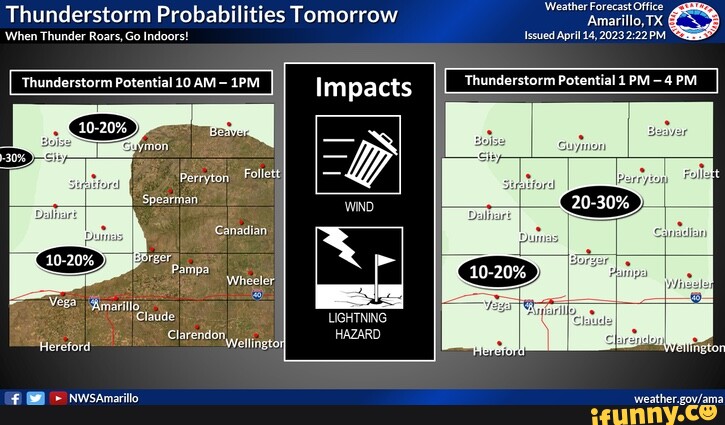 Thunderstorm Probabilities Tomorrow 'When Thunder Roars, Go Indoors ...
