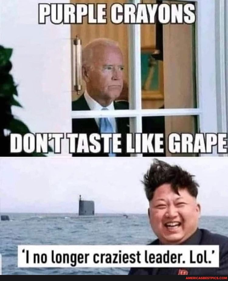 PURPLE CRAYONS DON TASTE LIKE GRAPE I no longer craziest leader. Lol ...