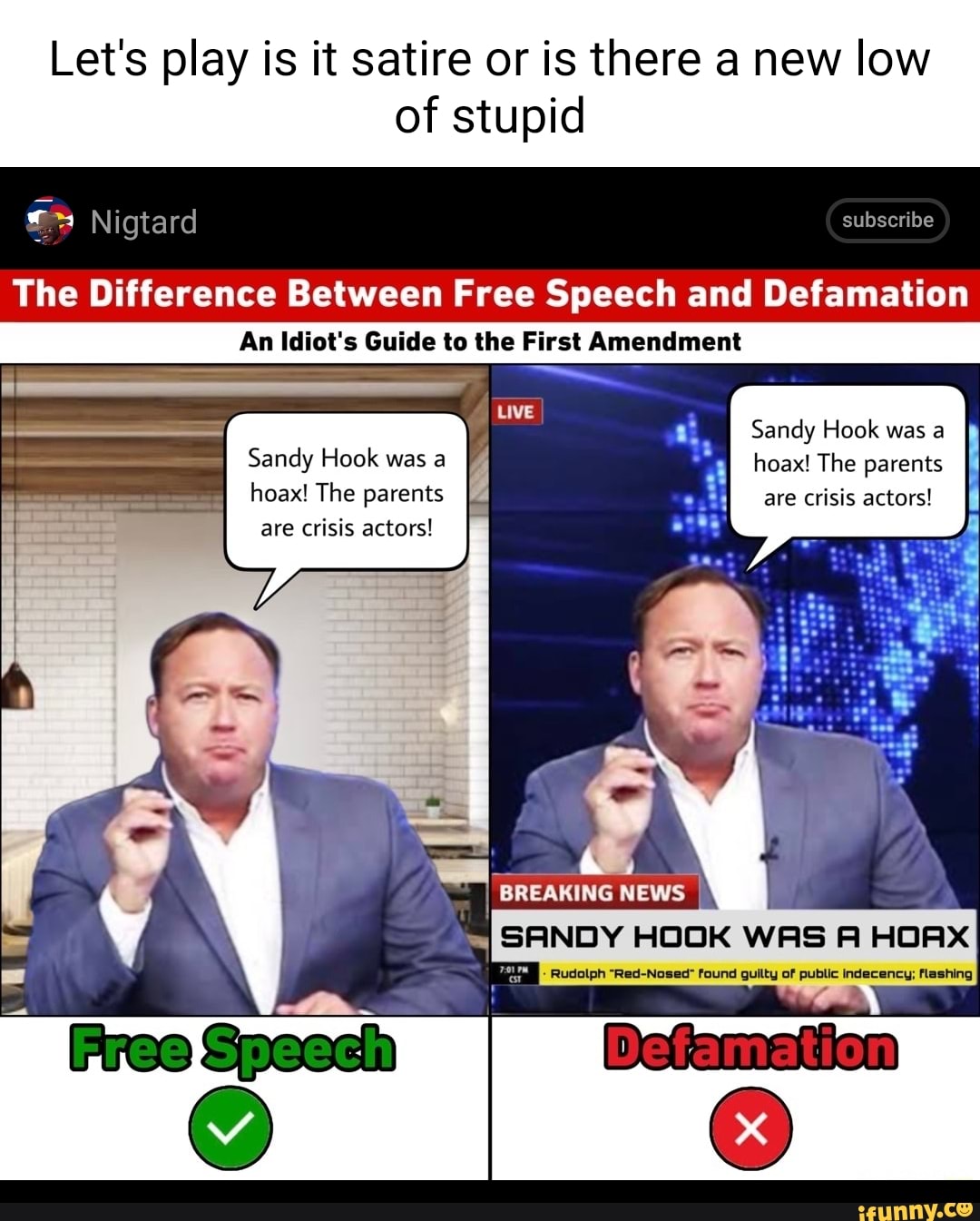 Let's play is it satire or is there a new low of stupid Nigtard The ...