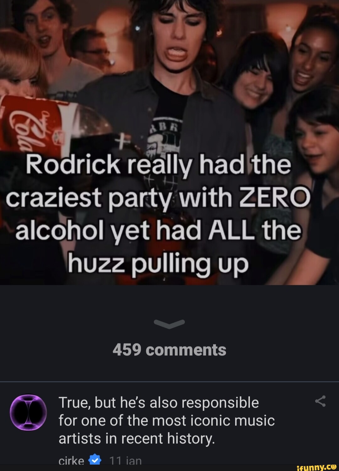 Rodrick had "he craziest party with ZERO alcohol yet had ALL the huzz ...