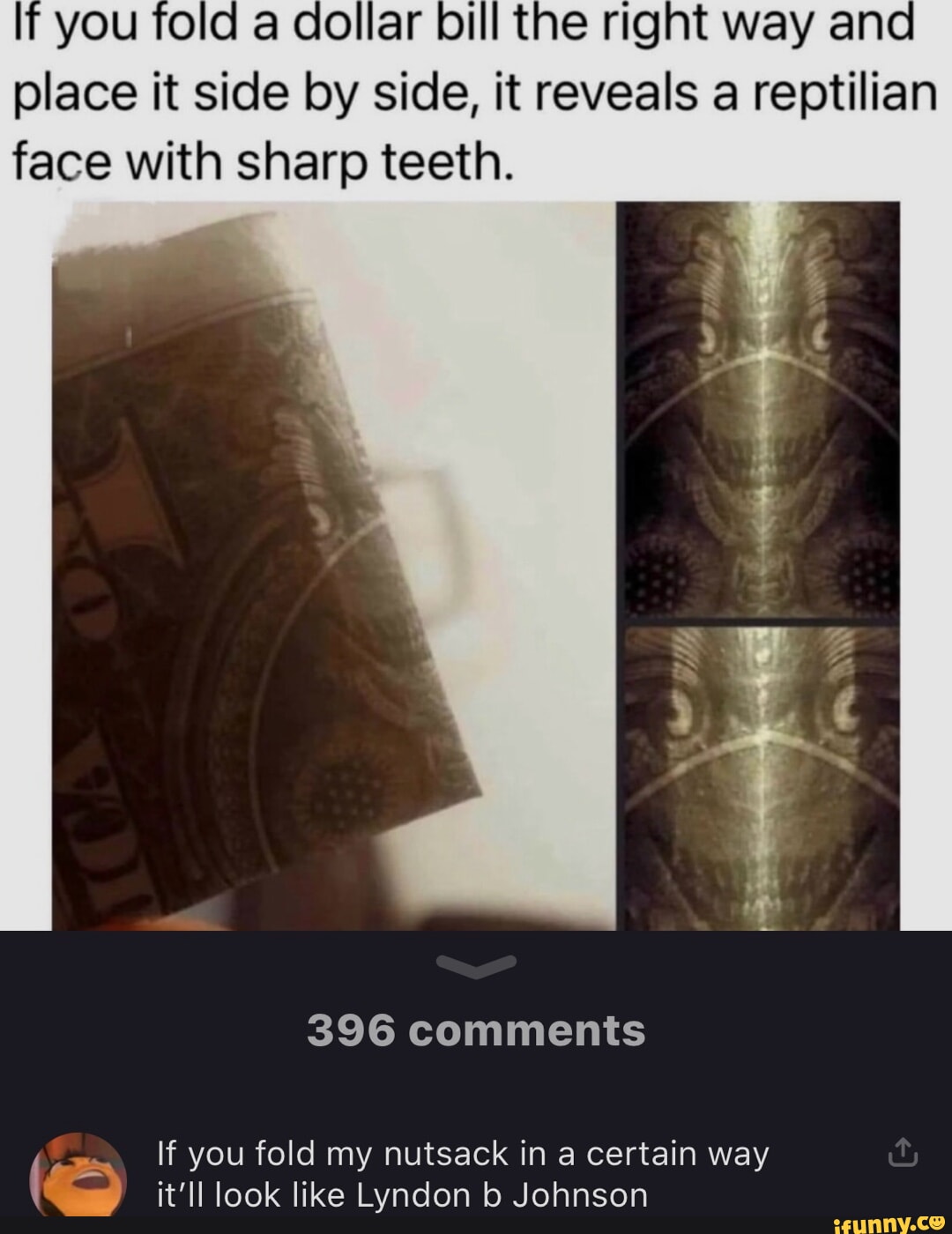 If you fold a dollar bill the rignt way and place it side by side, it ...