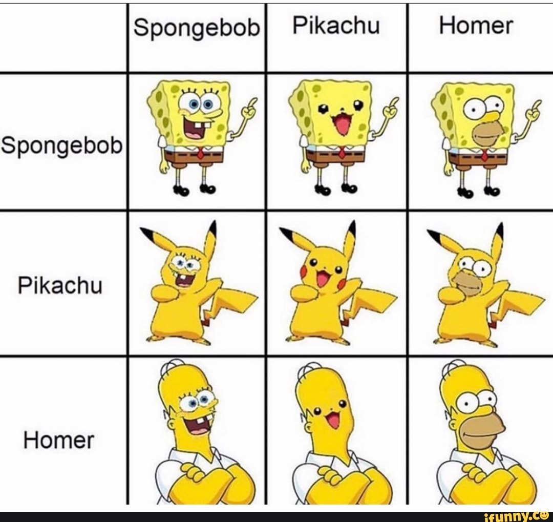 Spongebob] Pikachu Homer Spongebob Pikachu Homer - iFunny