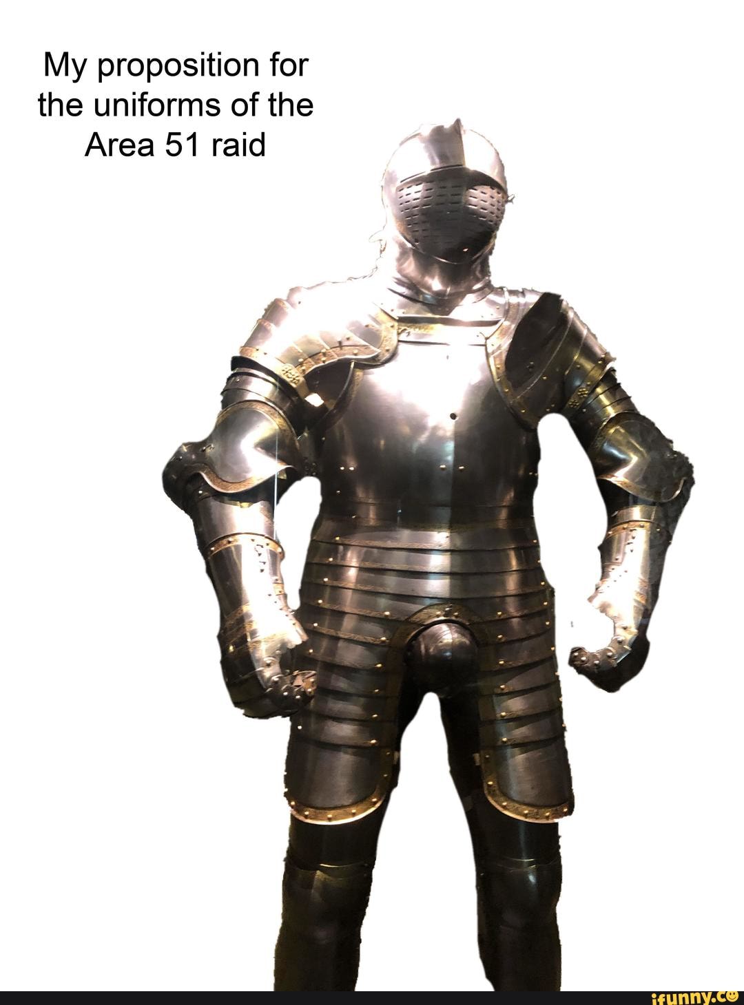 My proposition for the uniforms of the Area 51 raid - iFunny