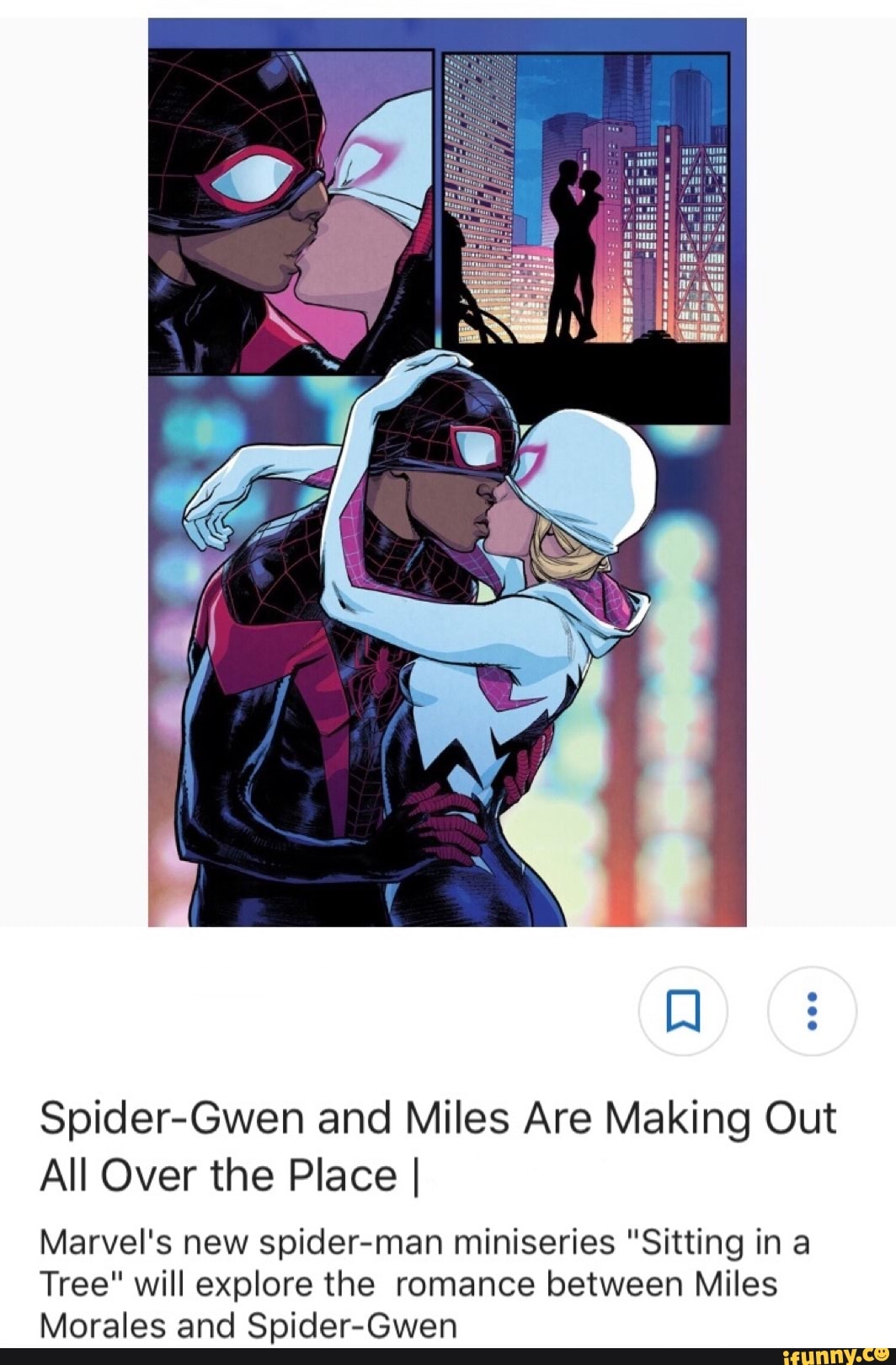 Spider-Gwen and Miles Are Making Out All Over the Place I Marvel's new ...