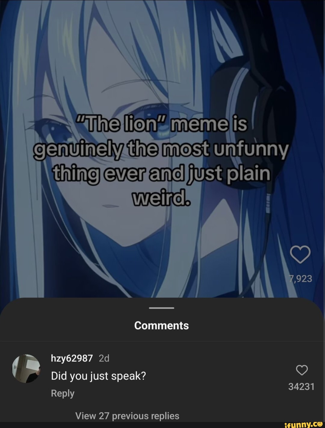 Lion" lis the umfunny thing Ever and just plain 7,923 Comments hzy62987 ...