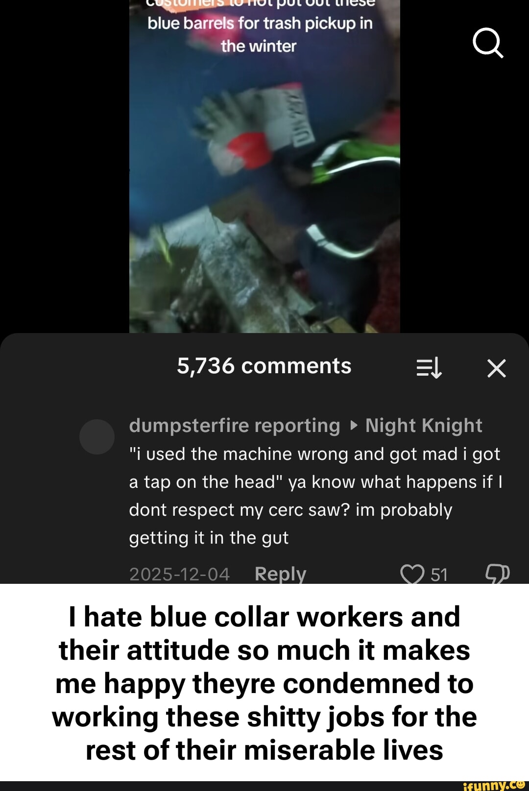 PpVyevust wow blue barrels for trash pickup in the winter Q 5,736 ...