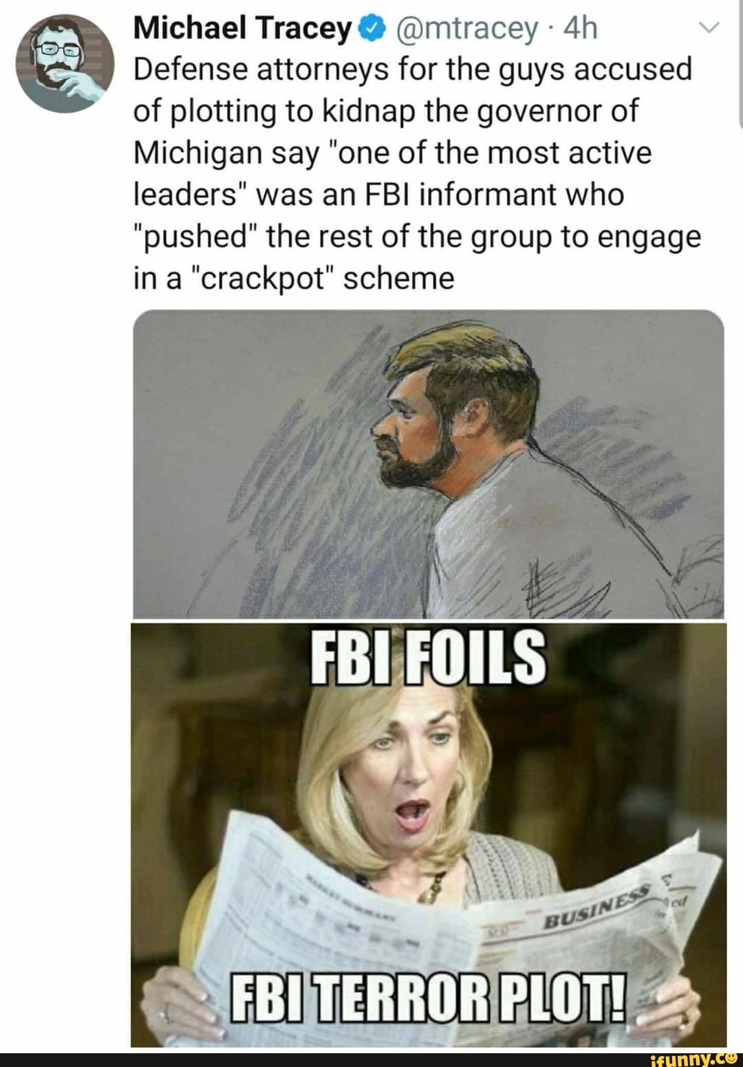 Michael Tracey @ @mtracey Defense attorneys for the guys accused of ...