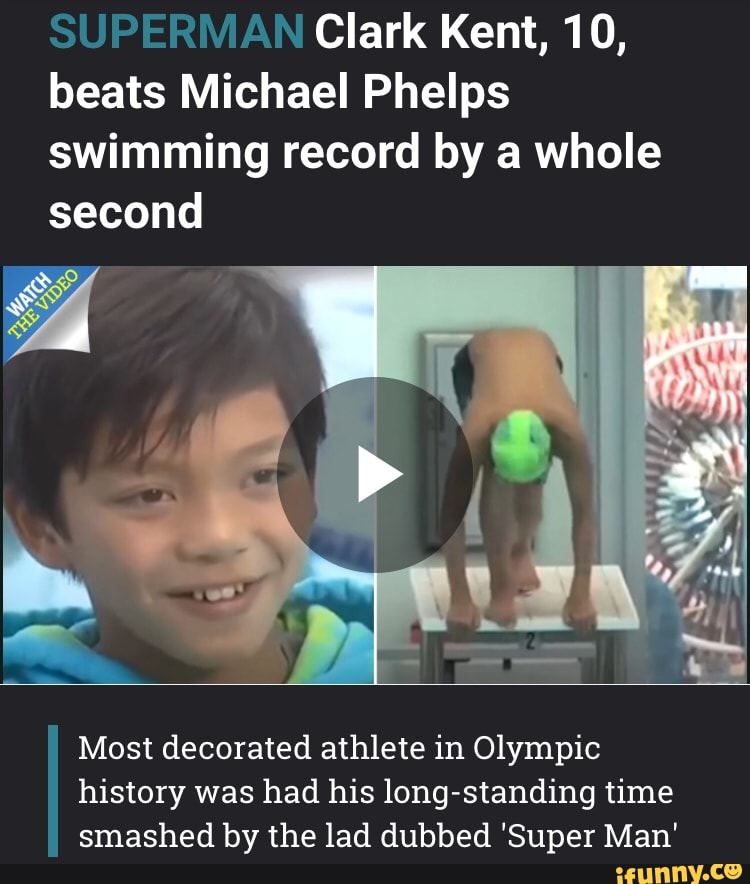 BECAUSE he is Fing SUPERMAN - SUPERMAN Clark Kent, 10, beats Michael ...