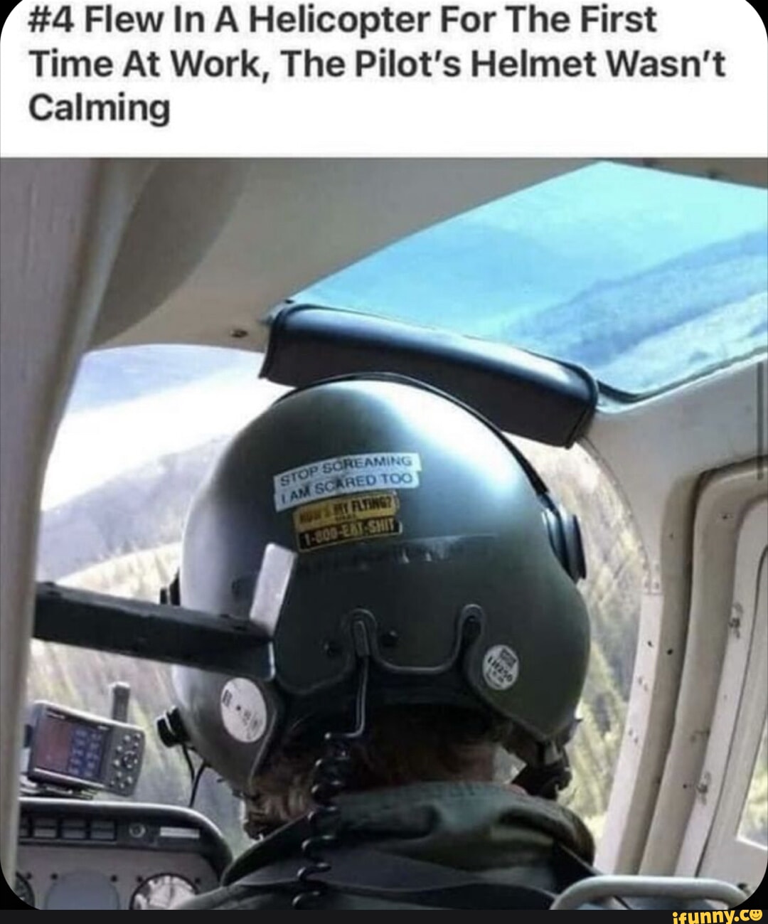 #4 Flew In A Helicopter For The First Time At Work, The Pilot's Helmet ...
