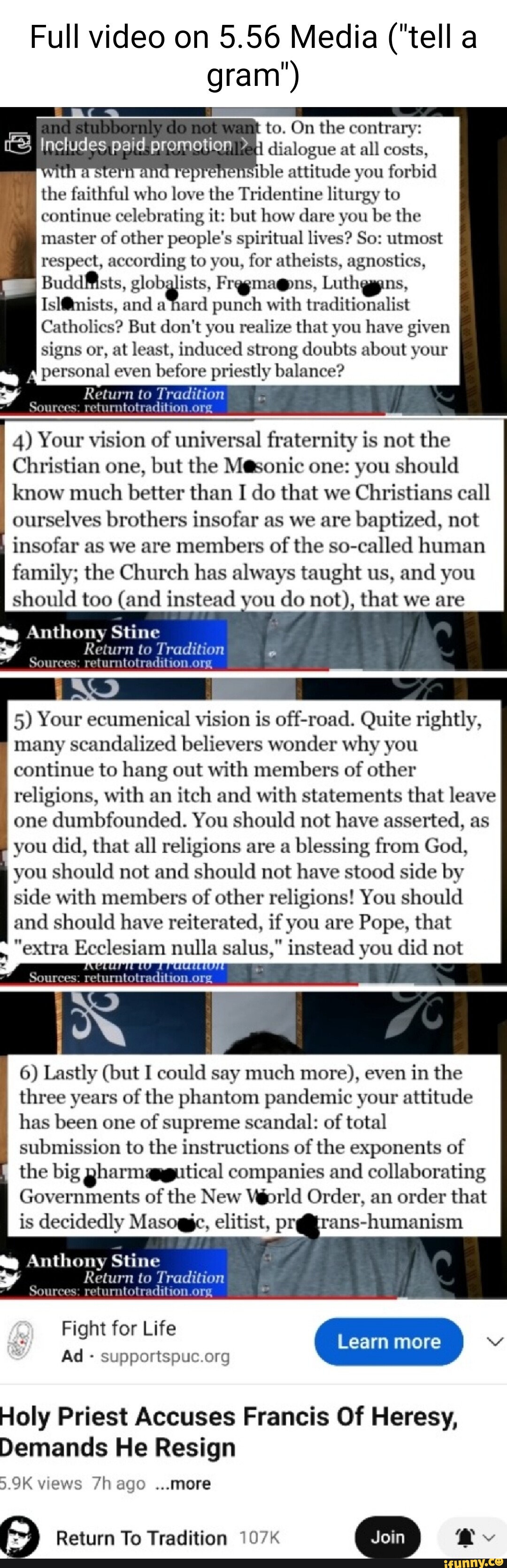 Tridentine memes. Best Collection of funny Tridentine pictures on iFunny