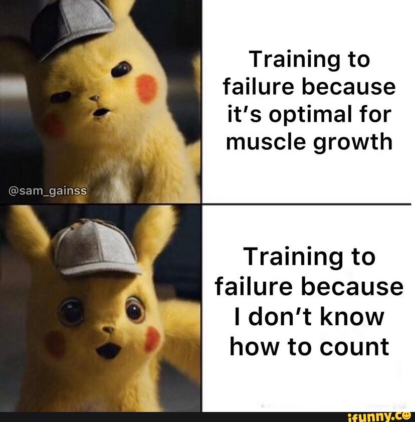 Training to failure because it's optimal for muscle growth Training to ...