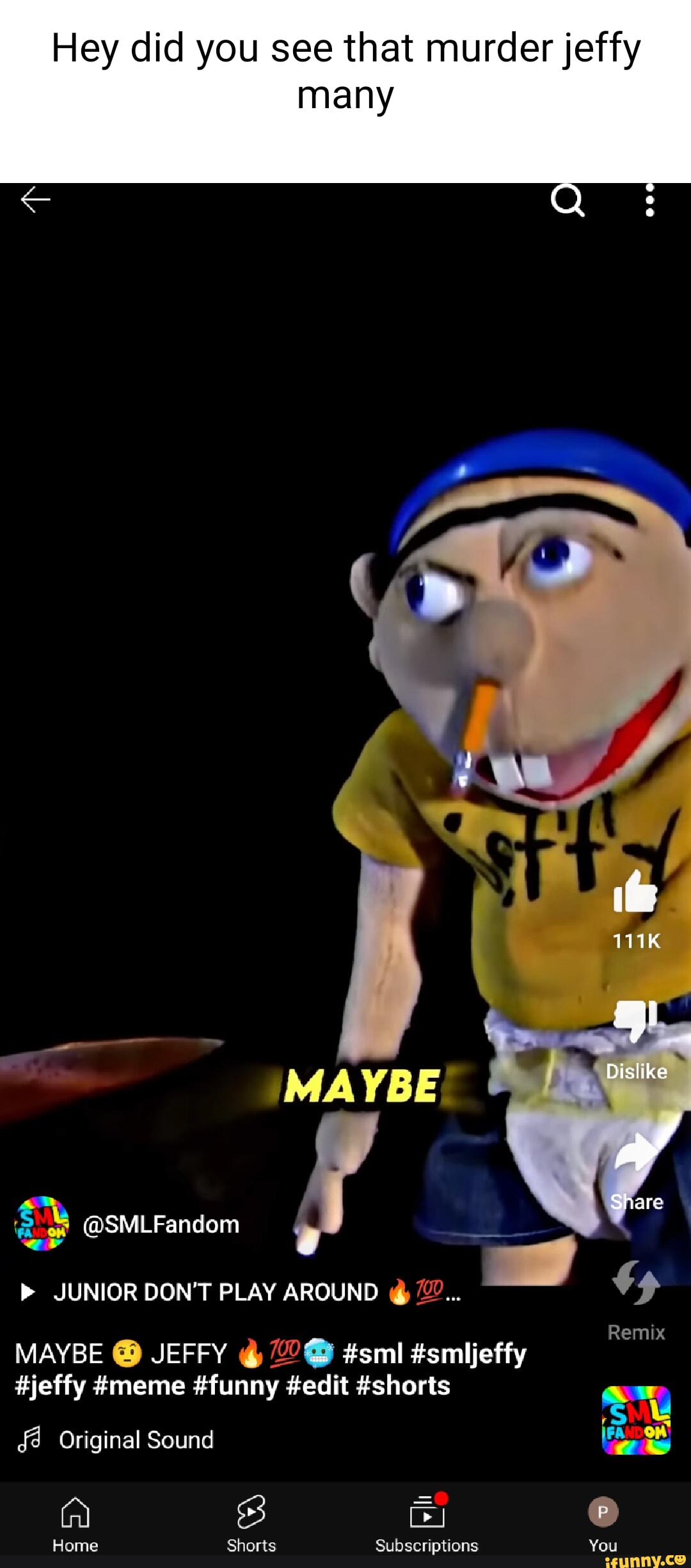 Jeffy memes. Best Collection of funny Jeffy pictures on iFunny