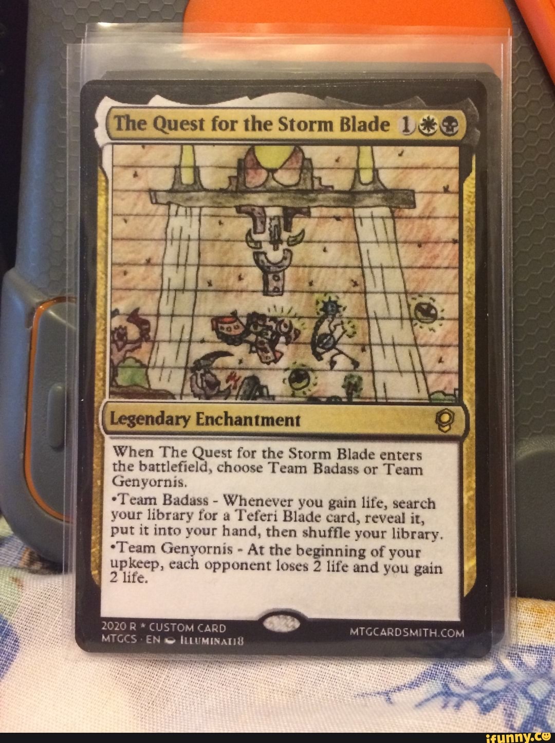 A When The Quest for the Storm Blade enters A the battlefield, choose ...