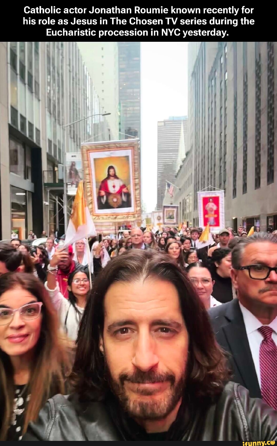 Catholic actor Jonathan Roumie known recently for his role as Jesus in ...