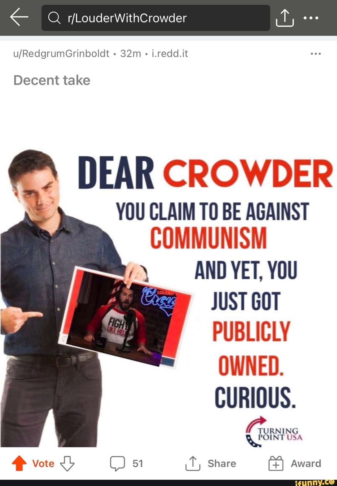 Rflouderwithcrowder memes. Best Collection of funny Rflouderwithcrowder ...