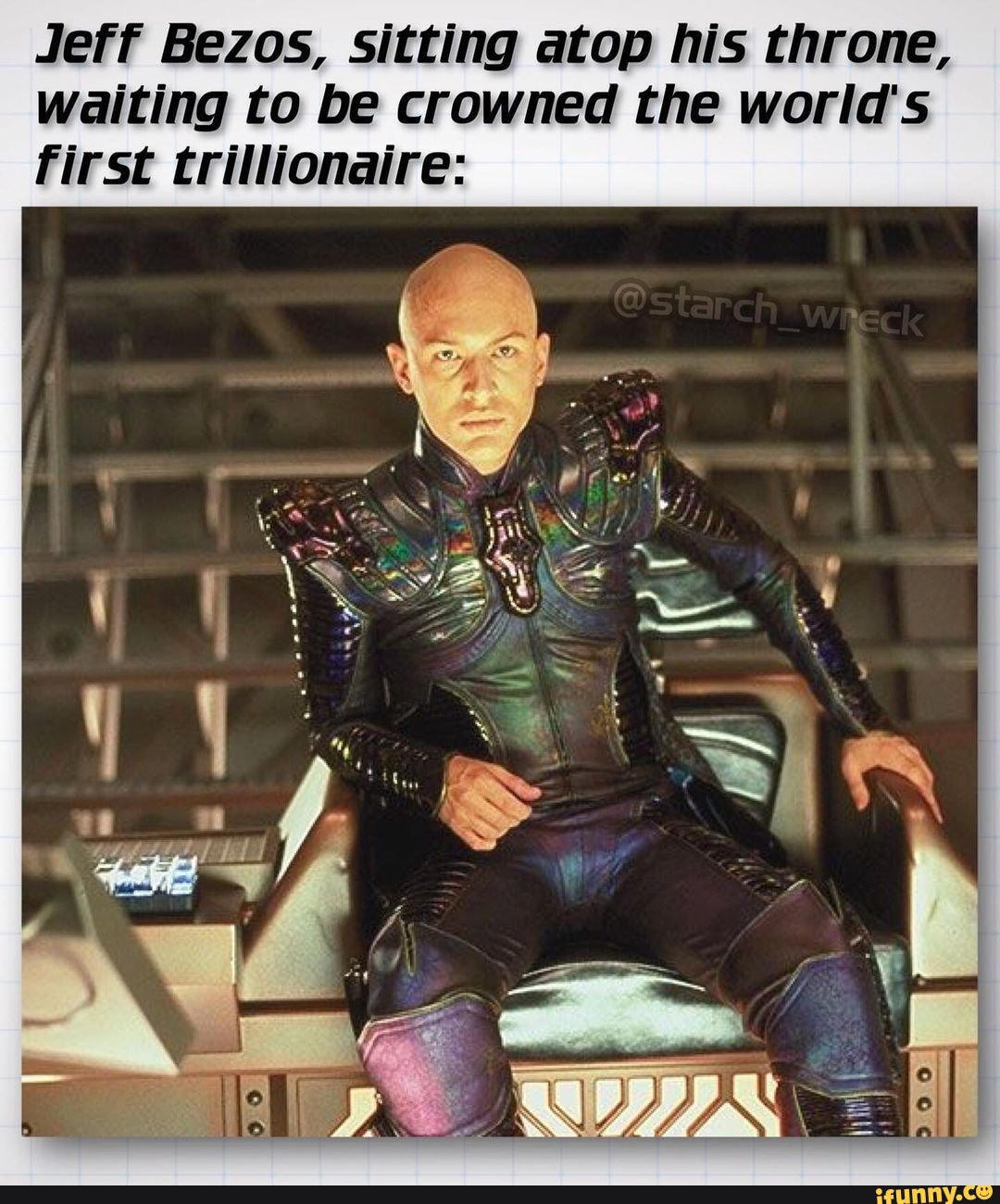 Jeff Bezos, sitting atop his throne, waiting to be crowned the world's ...