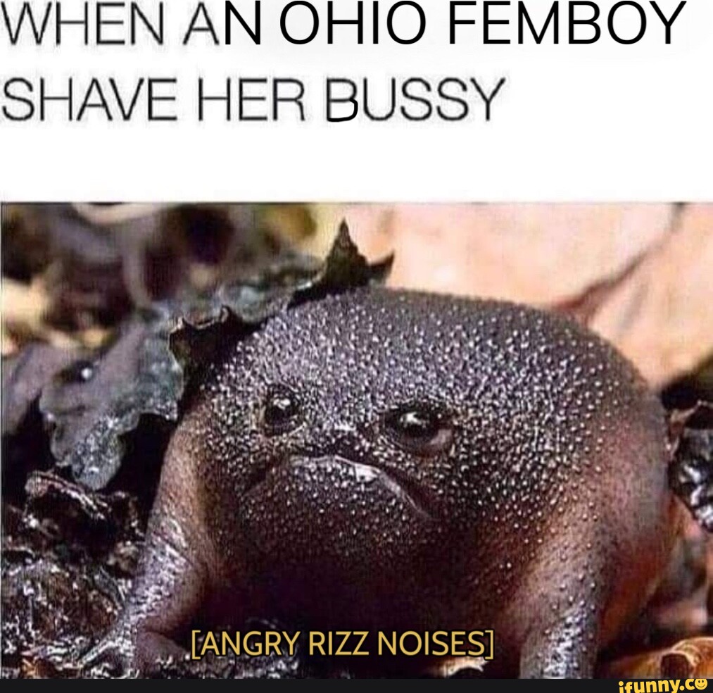 WHEN AN OHIO SHAVE HER BUSSY ANGRY RIZZ NOISES] - iFunny