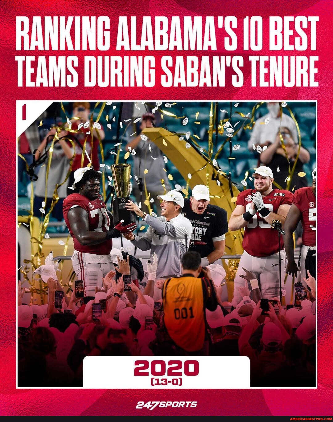 Saban coached six national champions and four other teams that will always be remembered in ...