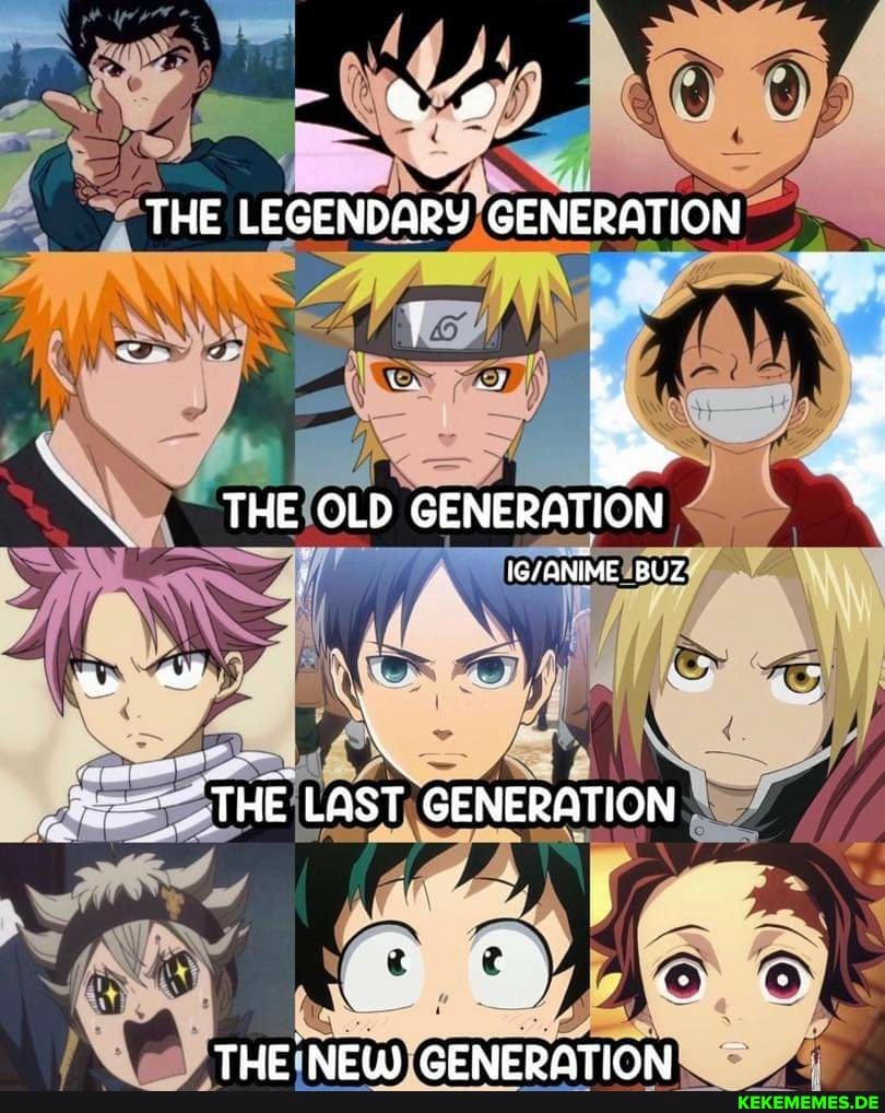 Es THE LEGENDARY GENERATION THE OLD GENERATION THE LOST GENERATION ...