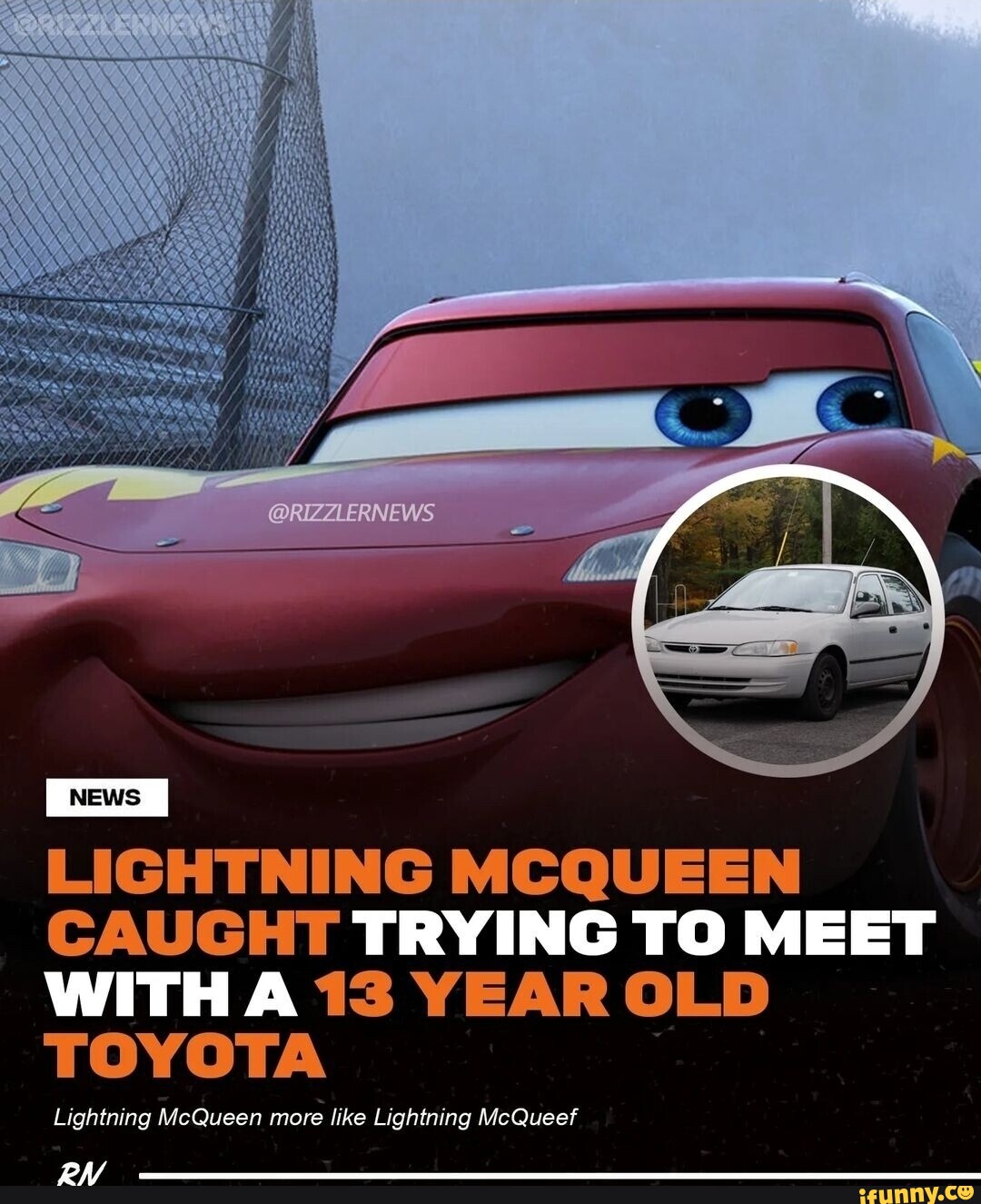 LIGHTNING MCQUEEN CAUGHT TRYING TO MEET WITH A 13 YEAR OLD TOYOTA ...