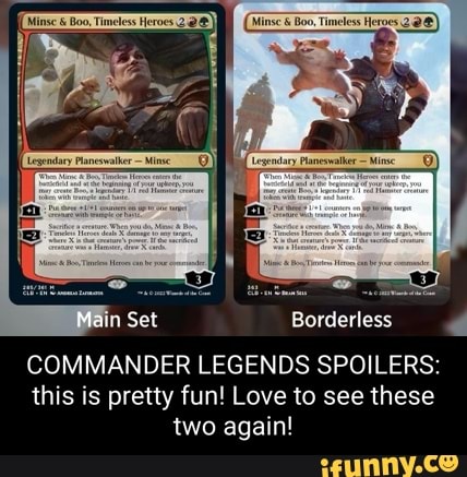 Boo, Timeless Heroes Main Set Borderless COMMANDER LEGENDS SPOILERS ...