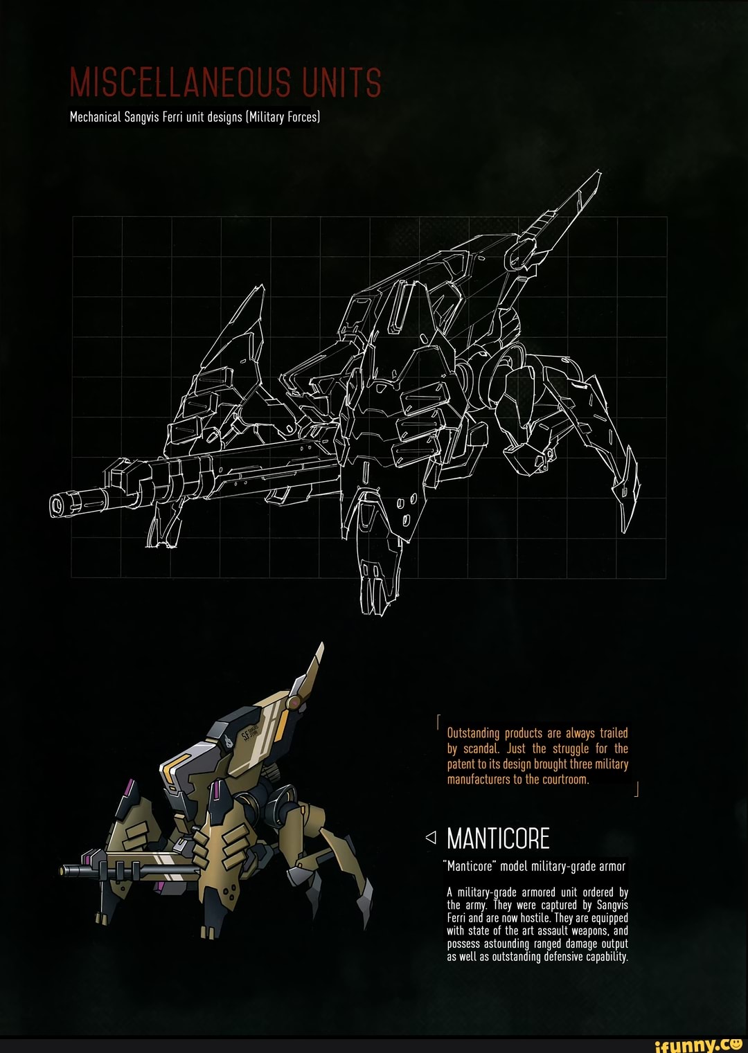 MISCELLANEQUS UNITS Mechanical Sangvis Ferri unit designs (Military ...