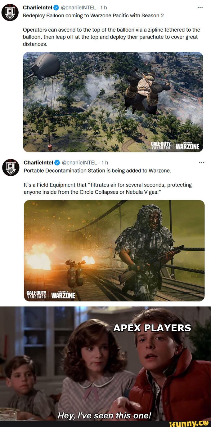 CharlieIntel @ @charlielNTEL - th Redeploy Balloon coming to Warzone ...