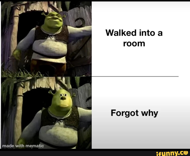 Walked into a room Forgot why - iFunny