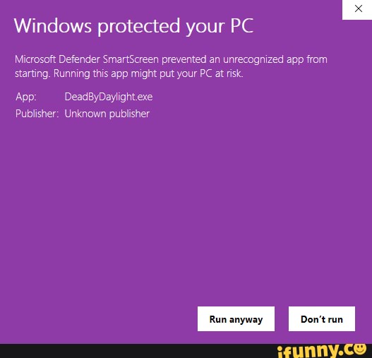 Windows Protected Your Pc Microsoft Defender Smartscreen Prevented An